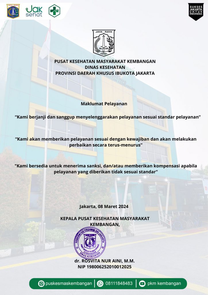Maklumat Pelayanan – Puskesmas Kembangan